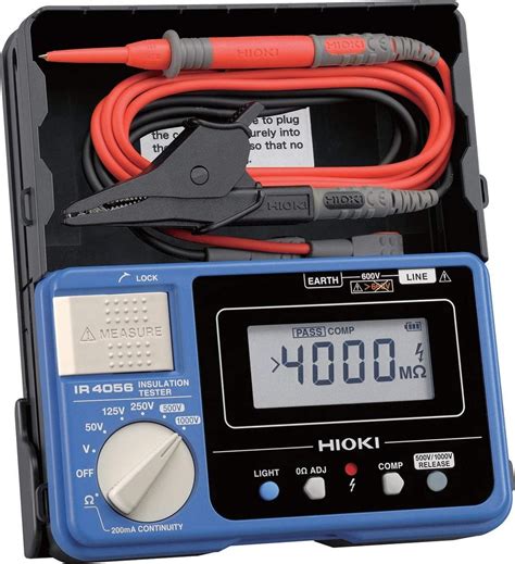 Hioki Digital Insulation Tester Megger Analog Insulation Tester 1000v 2000m Ohm Ir4056 20