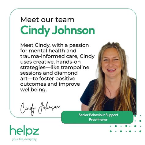 Helpz 🌟 Spotlight On Cindy Johnson 🌟 Cindy Our Senior