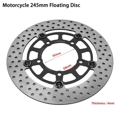 오토바이 245mm 브레이크 디스크 5 홀 피치 85mm 스테인레스 스틸 프론트 리어 디스크 로터 스쿠터 야마하 혼다 스즈키 가와사키 Aliexpress