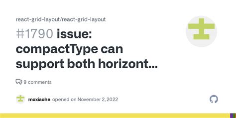 Issue Compacttype Can Support Both Horizontal And Vertical · Issue 1790 · React Grid Layout