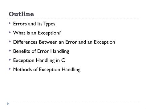 Lecture 22 Error Handling Ppt Programming Languages Computing