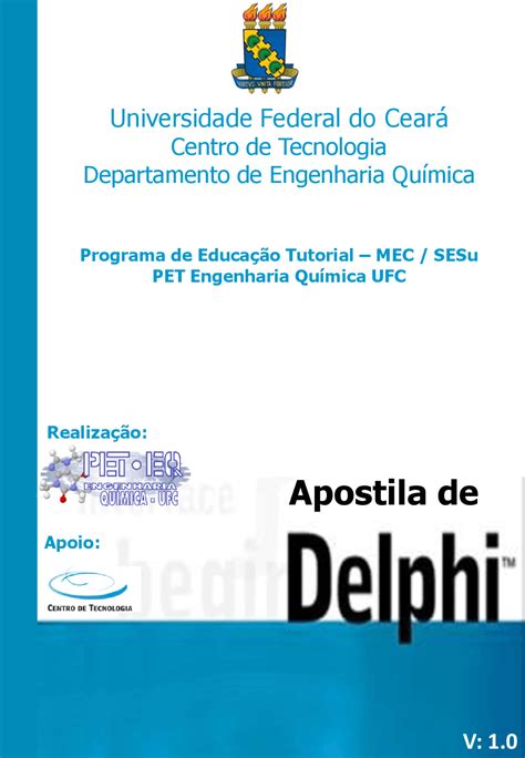 Apostila Delphi Tudo Sobre Delphi E Desenvolvimentos Com A