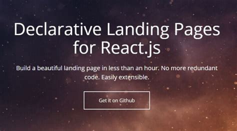react js landing page template reactscript