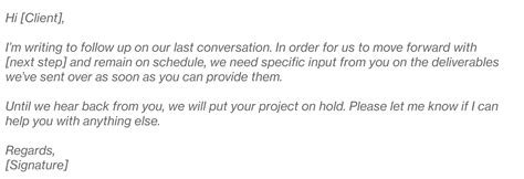 how to send a follow up email after no response from your clients