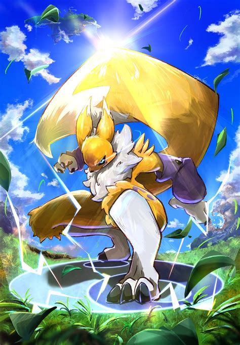 Renamon Digimon Drawn By Sigule Ama Sigule Danbooru