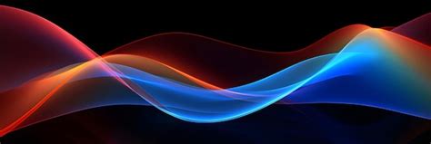 Premium Photo Abstract Colorful Light Wave Background