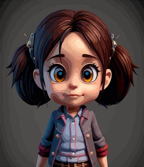 Premium Vector Style Chibi Whole Body Unreal Engine Detailed Ultra High Definition 8k