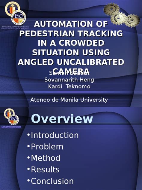 Pdf Automation Of Pedestrian Tracking In A Crowded Situation Using Angled Uncalibrated Camera
