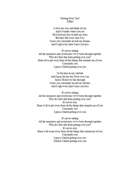 Getting Over You Bby Juris Pdf