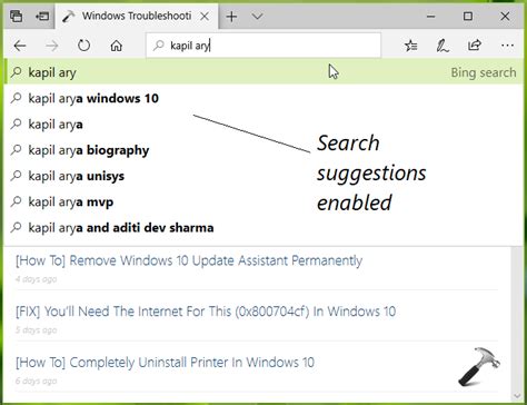 [how to] enable disable site and search suggestions in microsoft edge