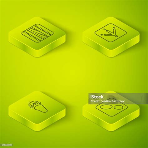 등각 투영 선 닭 발 발자국 곰 사람 발자국 신발 및 타이어 트랙 아이콘을 설정합니다 벡터 3차원 형태에 대한 스톡 벡터 아트 및 기타 이미지 Istock