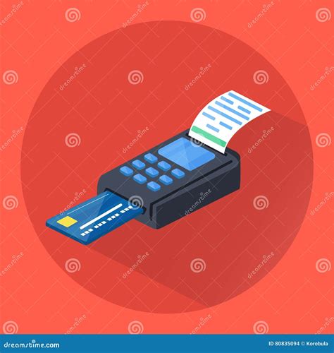 POS Terminal Icon Isometric Illustration Of POS Terminal Stock Vector Illustration Of