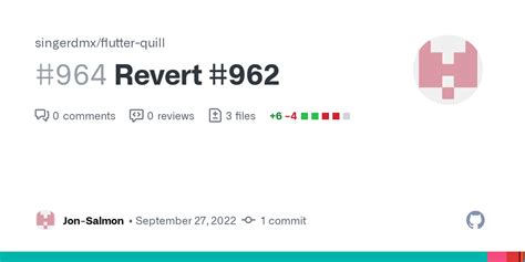 revert 962 by jon salmon · pull request 964 · singerdmx flutter quill · github