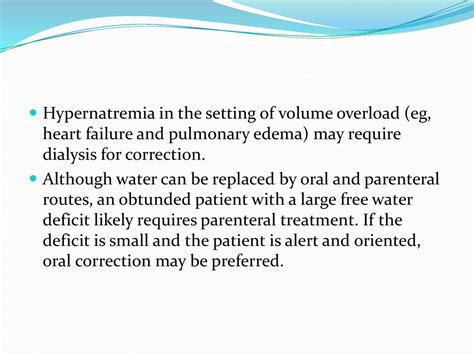 Fluid Deficit Correction In Hypernatremia At Rodney Eubanks Blog