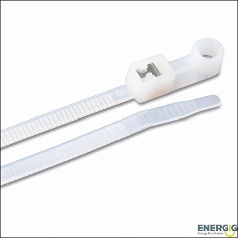 Ancor Mounting Self Cutting Cable Tie Natural Cable Ties And Binders