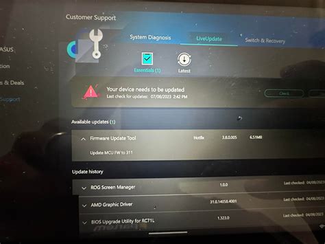 Cant Update Mcu Fw To 311 R Rogally