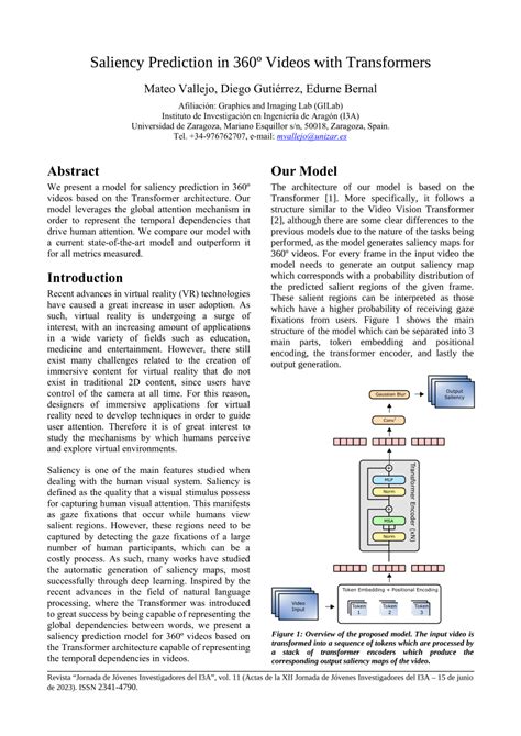 Pdf Saliency Prediction In 360º Videos With Transformers