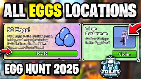 🤯real All 50 Eggs Locations In Ttd Roblox Toilet Tower Defense Egg