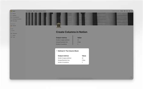 How To Create Columns In Notion 2025
