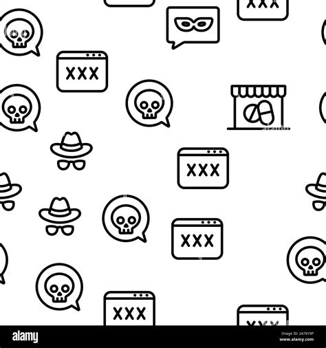 darknet vector seamless pattern stock vector image and art alamy