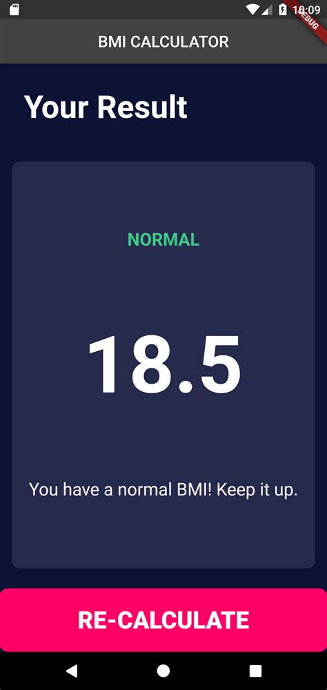 Github P Rohitt Bmi Calculator Flutter A Multiple Screen Bmi Calculator Made Using Route