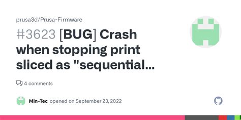 Bug Crash When Stopping Print Sliced As Sequential Printing · Issue