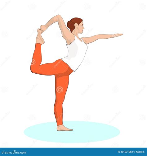 Natarajasana Stock Vector Illustration Of Fitness Dance 101931252