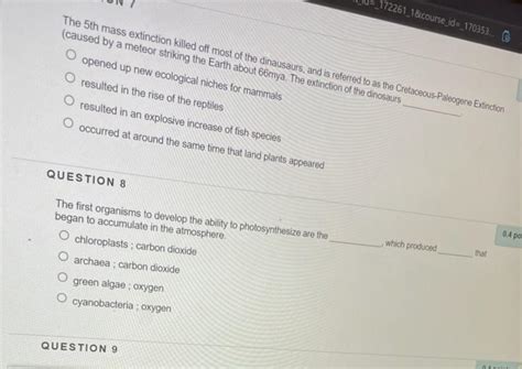 Solved The Oldest Eukaryotic Fossils Grypania Spiralis