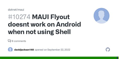 Maui Flyout Doesnt Work On Android When Not Using Shell · Issue 10274