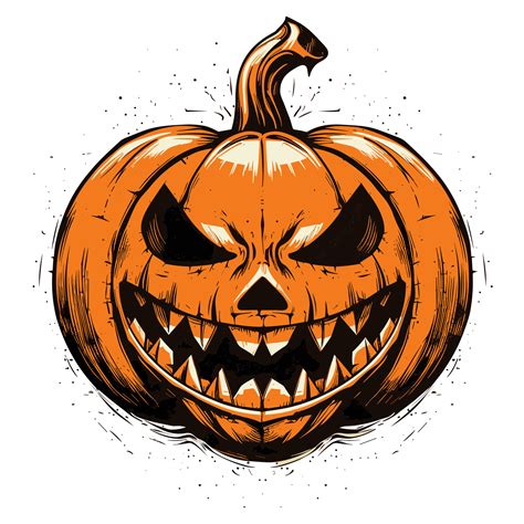Scary Halloween Pumpkin Clipart Ai Generative 32973559 Png