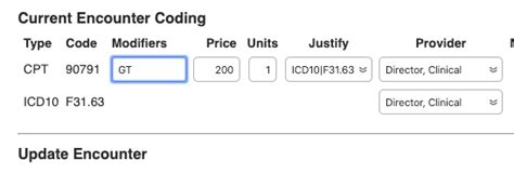 Add A Modifier To Cpt Code On A Fee Sheet Breezynotes Ehr