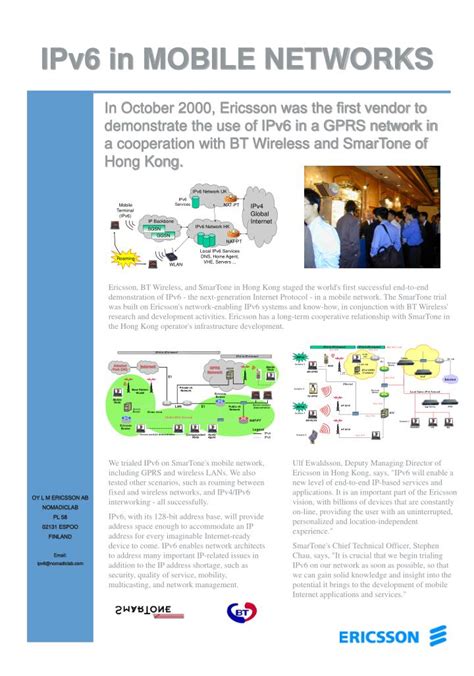 PPT IPv6 In MOBILE NETWORKS PowerPoint Presentation Free Download ID 3596125