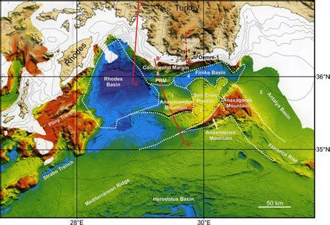 Mediterranean Sea Floor Map