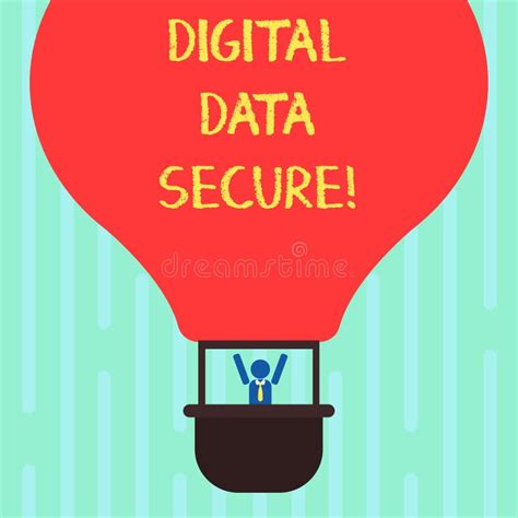 Word Writing Text Digital Data Secure Business Concept For Prevent Unauthorized Access