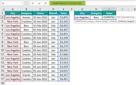 SUMIFS Excel Function Formula Examples How To Use