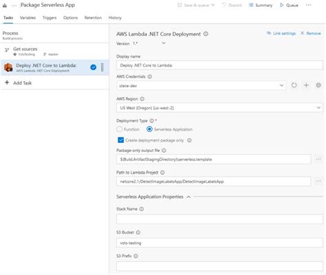 Net Core Lambda Deployment Task Enhancements In The Aws Tools For Vsts Aws Developer Tools Blog
