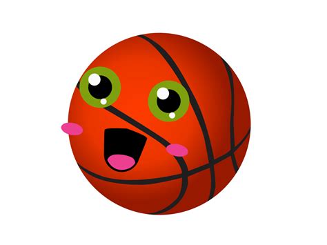 Cute Ball Cartoon Character Basketball 13078536 Png