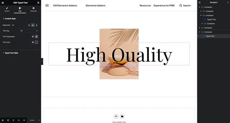 Style Typed Text With Elementor Greatives Premium Wordpress Themes