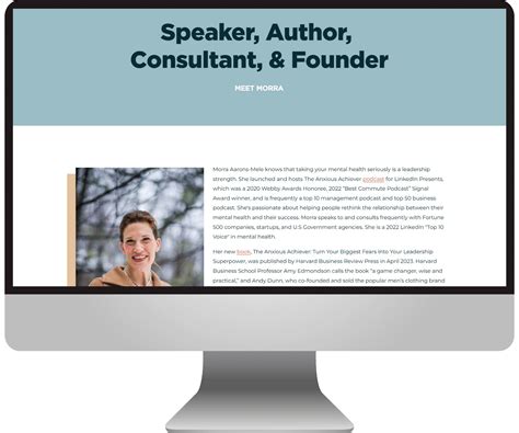Portfolio Inspiring Squarespace Website For A Mental Health Author