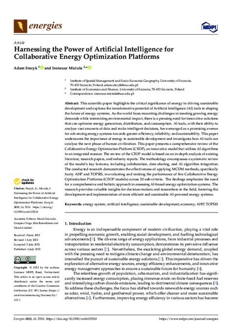 Pdf Harnessing The Power Of Artificial Intelligence For Collaborative