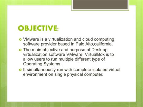 Vmware Ppt Ppt