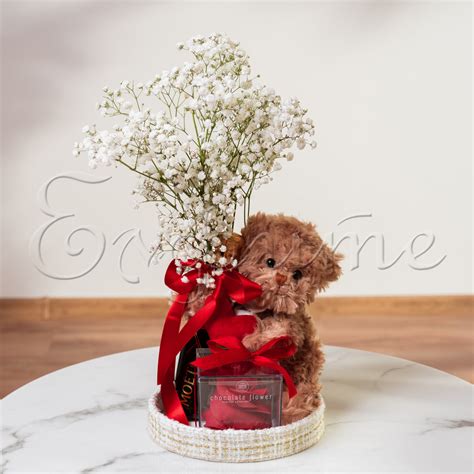 Кутия с роза от шоколад Sweet Love