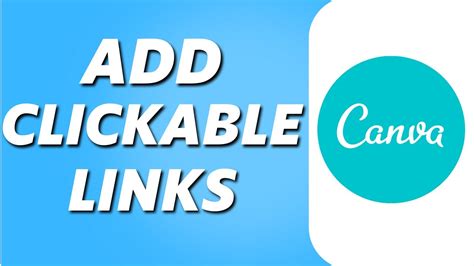 How To Add Clickable Links To Canva 2025 Youtube