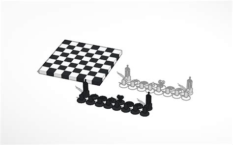 3d Design Zelda Chess Tinkercad