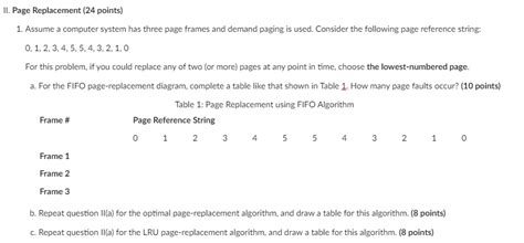 Solved Page Replacement 24 ﻿pointsassume A Computer System