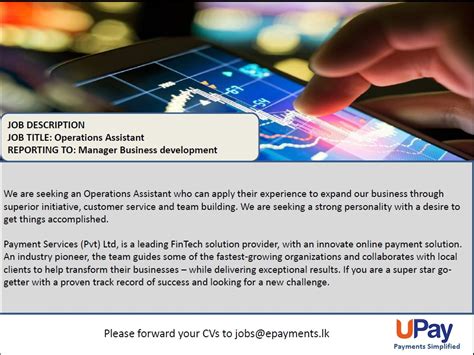 Operations Assistant