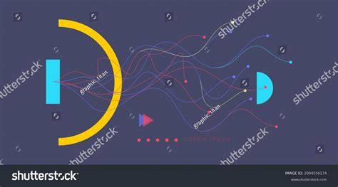 Abstract Data Technology Background Connected Lines Stock Vector Royalty Free 2094556174