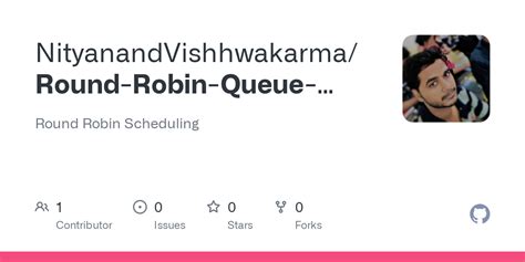 Github Nityanandvishhwakarmaround Robin Queue Scheduling Round Robin Scheduling