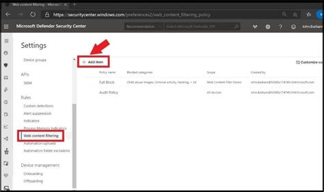 Microsoft Defender Atp Web Content Filtering Microsoft Community Hub