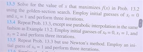 Solved X₂ 2 And Perform Three Iterations 13 5 Repeat